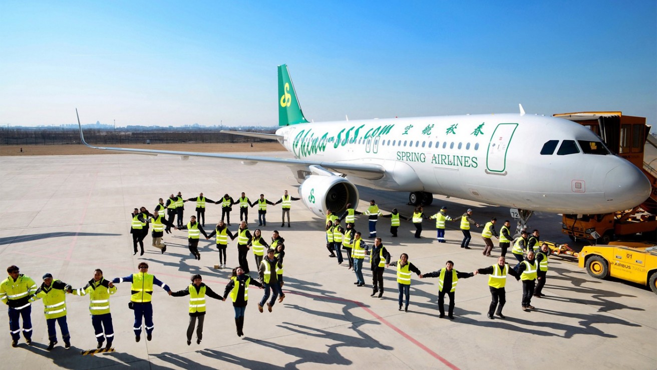 Spring Airlines is certified as a 3-Star Low Cost Airline | Skytrax
