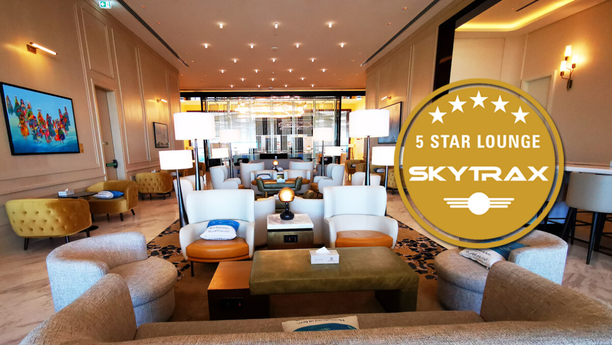 Pearl Lounge at Bahrain Airport is Certified as a 5-Star Lounge