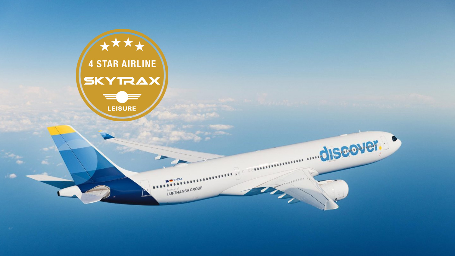 Discover Airlines is Certified as a 4-Star Leisure Airline
